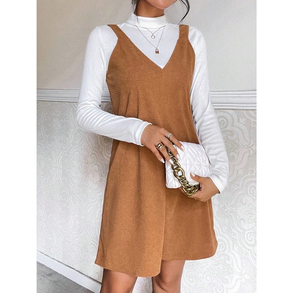 WILA | Dresses | Minimalist Preppy Corduroy Overall Dress Without Top ...